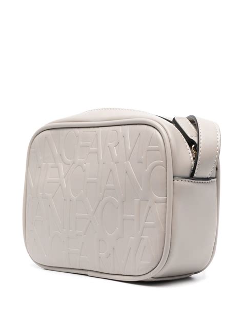 Armani Exchange Logo Embossed Crossbody Bag Farfetch