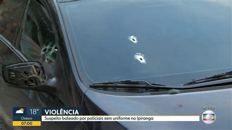 Vídeo Suspeito baleado em tentativa de assalto no Ipiranga Bom dia