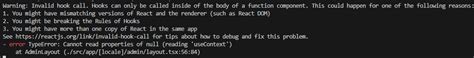 typeerror cannot read properties of null reading usecontext · vercel next js · discussion