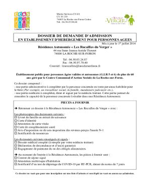 Fillable Online Larochesurforon Fr Uploads Dossier AdmissionDOSSIER