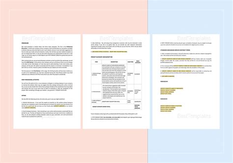 Web Design Proposal Template Sfiveband