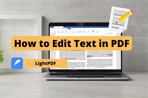 how to edit text in pdf files easily with lightpdf