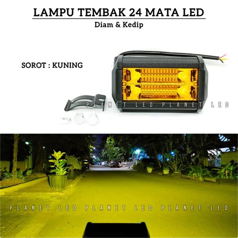 Jual MYTH Lampu Tembak Sorot LED Bar Cree CWL 24 Mata 2 Susun Cahaya