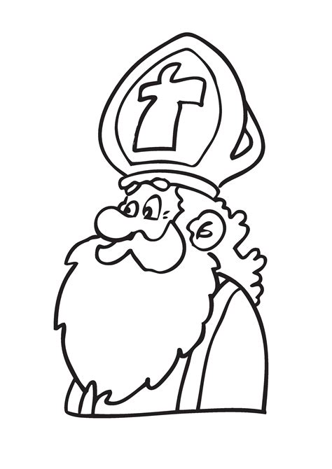 Kleurplaat Sinterklaas Peuters NDD69 AGBC
