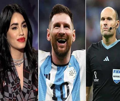 Lali Espósito bancó a Lionel Messi en su crítica al árbitro Mateu Lahoz