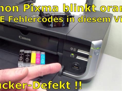 Canon Pixma Drucker Druckkopf Auswechseln Ausbauen Und Wechseln