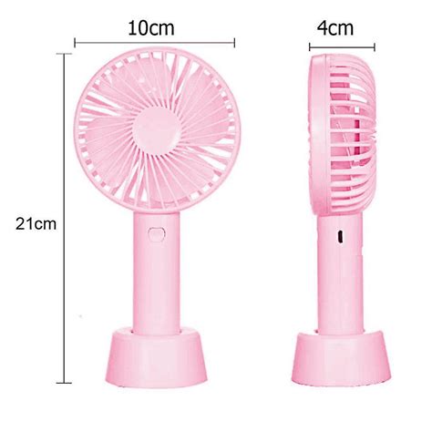 Mini Ventilador Portatil Mao Bateria Usb Recarregavel 3 Velocidades