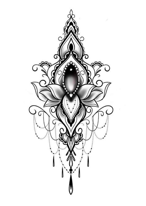 Ornate Mandala Flower Tattoo Design