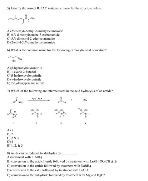 Solved Help Identify The Correct Iupac Systematic Name For The