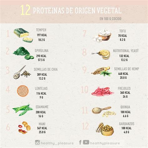 12 proteínas de origen vegetal Fuentes de proteínas Vegetal Salud y