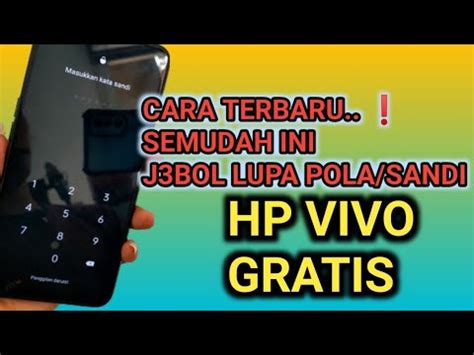 Cara Hapus Lupa Sandi Hp Vivo Y12s Reset Lupa Sandi Dan Pola Vivo MTK