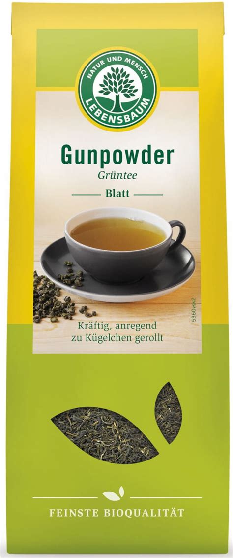 HERBATA ZIELONA GUNPOWDER LIŚCIASTA BIO 100 g LEBENSBAUM sklep