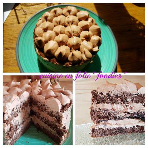 Recette de Gâteau chocolat praliné comme un nuage