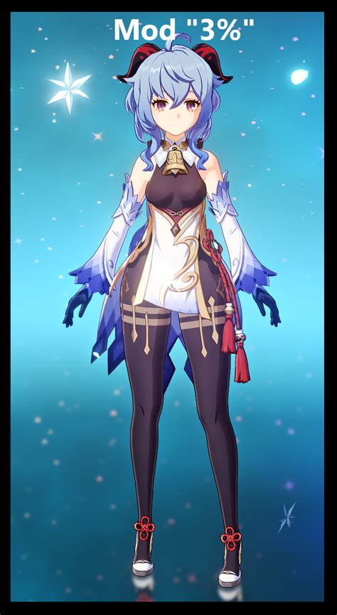 Ganyu Thiccer W O Nipple Bumps Version Genshin Impact Mods