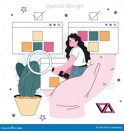 Website Programming Content Management System Stock Vector