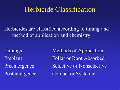 Herbicide Classification TurfFiles