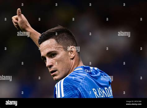 Giacomo Raspadori Of Italy Gestures During The Uefa Euro European