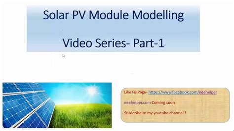 solar pv module modeling matlab simulink part 1 youtube