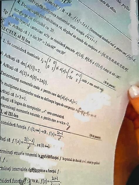 Subiecte la Matematică de la BAC 2024 Ce s a dat la Matematică