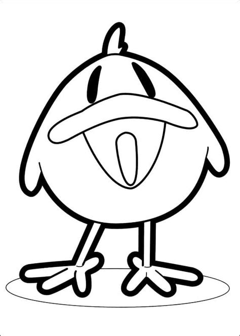 Pocoyo And Watermelon Slice Coloring Page Free Printable Coloring