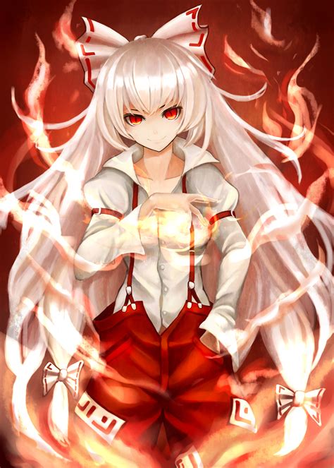 Fujiwara No Mokou Touhou Mobile Wallpaper 1587107 Zerochan Anime