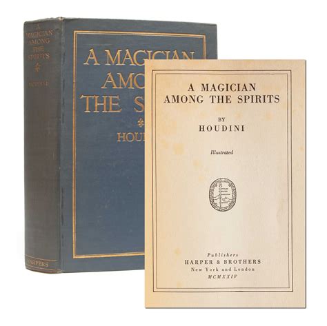 A Magician Among The Spirits By Houdini Harry 1924