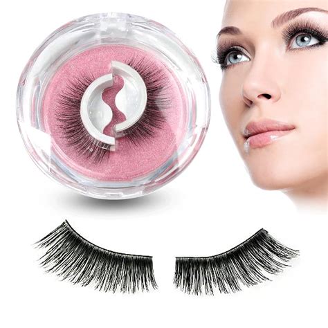 Amazon Reusable Self Adhesive Eyelashes Eyelashes Fluffy Natural