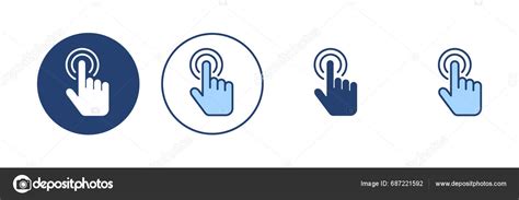 Hand Cursor Icon Vector Cursor Sign Symbol Hand Cursor Icon Stock