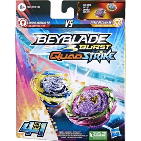 Hasbro Beyblade Burst Quadstrike Fierce Bazilisk B8 And Hydra Kerbeus