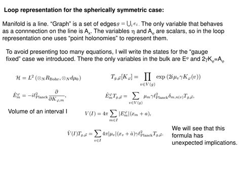 ppt spherically symmetric space times in loop quantum gravity powerpoint presentation id 1157193
