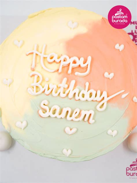 Soft Renkler Naked Cake