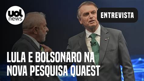 Quaest Lula tem 53 dos votos válidos Bolsonaro 47 diretor do