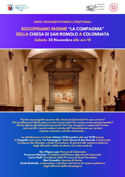 Riscopriamo Insieme La Compagnia Di Colonnata Pro Loco Sesto