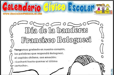 Calendario Cívico Escolar Educación Preescolar