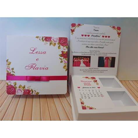 Caixa Convite Padrinhos De Casamento Shopee Brasil