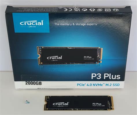 CDRLabs Box Contents And Physical Features Crucial P3 Plus 2TB