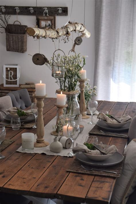Sommerliche Tischdeko mit Gartenkräutern Elas Dekoideen