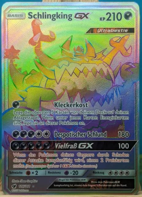 Pokemon Aufziehen Der Sturmr Te Schlingking Gx Deutsch