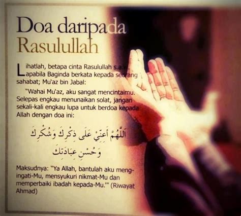 Doa Selepas Solat Doa Islam Inspirational Quotes Learn Islam