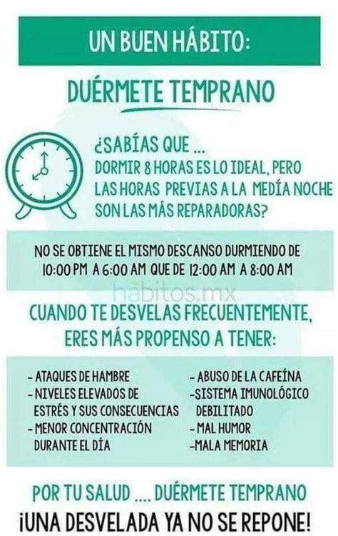 Por tu salud duérmete Temprano Beneficios de dormir bien
