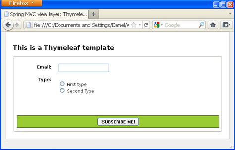 spring mvc view layer thymeleaf vs jsp thymeleaf