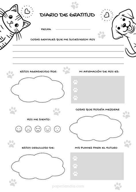 Diario De Gratitud PDF Para Imprimir Descarga Gratis