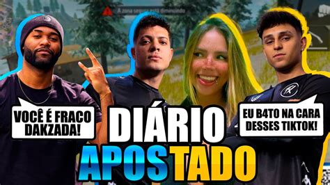 DIÁRIO APOSTADO SQUAD DA RESENHA VS TIME DO TIKTOK O NOBRU HUM1LHOU O