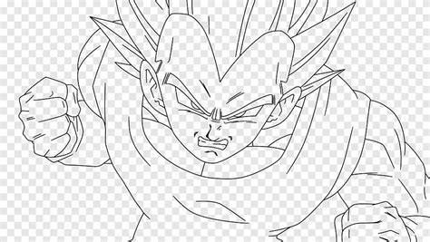 Vegeta goku dragon ball z límite de ráfaga majin buu dibujo goku