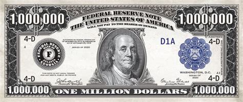 Printable Million Dollar Bill