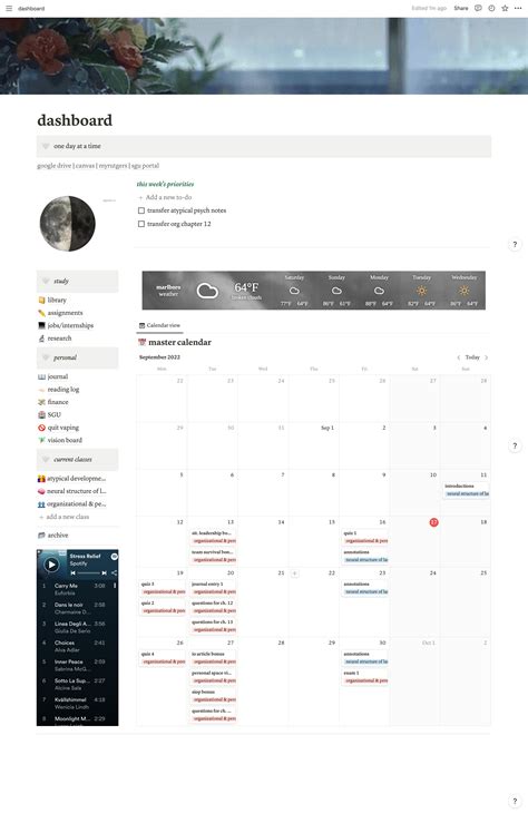 Finally Finished My Notion Setup I Feel So Organized R Notion