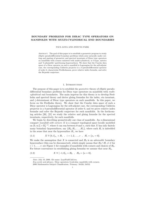 pdf boundary problems for dirac type operators on manifolds with multi cylindrical end boundaries