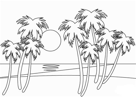 Dibujos De Atardecer Para Colorear E Imprimir ColoringOnly
