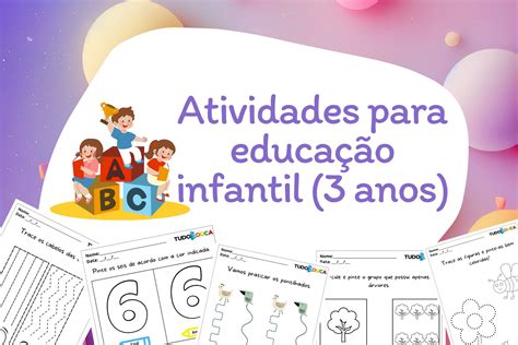 10 Atividades para educação infantil 3 anos
