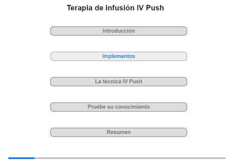 PatEdu Terapia de infusión IV Push